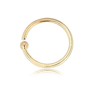 AVORA 14K Yellow Gold 5/16" Nose Ring Body Jewelry (20 Gauge)