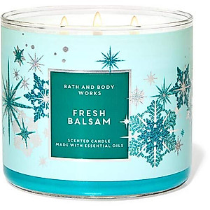 White Barn Fresh Balsam 3-Wick Candle w/Essential Oils - 14.5 oz - 2020 Holidays Scents!