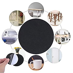 Perzodo 8 Pieces Self Adhesive Black Crafting Felt Fabric Back Sheets, 8.3 by 11.8" (A4 Size), Durable and Water Resistant, Multi-Purpose, Perfect for Holiday Crafts