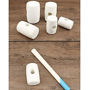 Wooden Handle Rubber Hammer Rubber Mallet Kids Hammer Toys Small Hammer for Child Kids Playing
