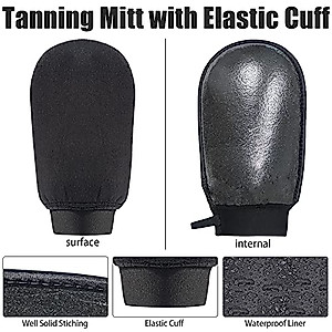 stusgo Self Tanning Mitt Applicator, Tanning Glove with Elastic Wrist, Sunless Tanning Back Applicator for Your Back, Soft, Streak-Free, for Self Sunless Tanning Fake Bake Tan, Lotion, Mousse
