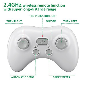 TEMI Remote Control Crocodile, High Simulation Scale Prank Alligator with Glowing Eyes, for Pool Bathroom RC Boat for 6+ Boys Girls Birthday Halloween Christmas Toys