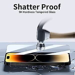 HAYZON [3+3 Pack] iPhone 14 Pro Max (ONLY) Screen Protector with Camera Lens Protector, Sensor Protection, Dynamic Island Compatible, Case Friendly Tempered Glass [9H Hardness] - 6.7 inch