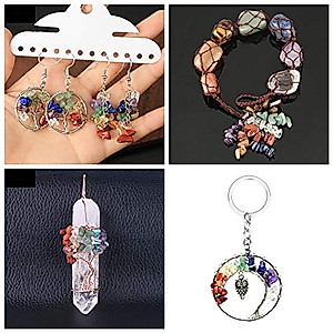 7 Chakra Natural Chip Stone Beads 3-5mm 100g About 500 Pieces Irregular Gemstones Healing Crystal Loose Rocks Bead Hole Drilled DIY for Bracelet Jewelry Making Crafting (3-5mm, 7 Chakra Color Mix)