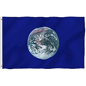 ANLEY Fly Breeze 3x5 Foot Earth Day Flag - Vivid Color and Fade Proof - Canvas Header and Double Stitched - Environmental Awareness Flags Polyester with Brass Grommets 3 X 5 Ft