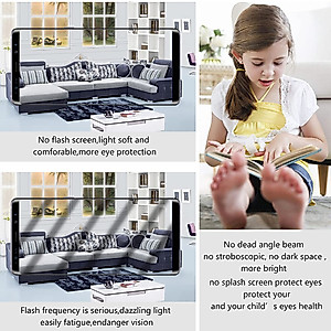 ZP 2 Pack Led Light Bulb 500W Equivalent 7500 Lumen 5000K E26/E27 Medium Base 60W led Bulb for Outdoor Indoor Lamp Area Garage Warehouse Workshop Street Backyard New Upgrade 2 Count (Pack of 1)