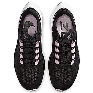 Nike Women's Air Zoom Pegasus 37 Shoes, Black/Light Artic Pink/White/Metallic Red Bronze, 8