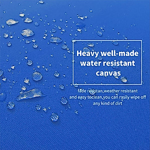 Cinnamonee Patio Cushion Covers, Water Resistant Outdoor Cushion Slipcovers, Patio Sofa Cushion Covers Replacement(20"X22"X4" 2 Pack, Blue)