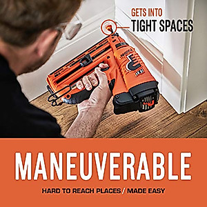 Paslode, Cordless Finish Nailer, 902400, 16 Gauge Angled, Battery and Fuel Cell Powered, No Compressor Needed