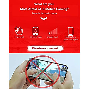 FENGCHUANG MEMO Mobile Phone Radiator, Cell Phone Cooler, Cold Wind Handle Fan, Portable Mobile Phone Radiator Cooling Fun, Gaming Semiconductor Cooling Phone