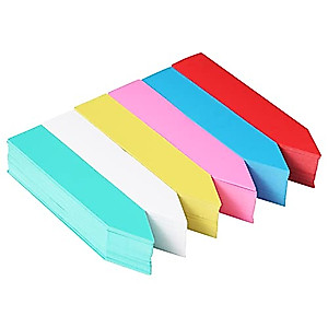 300 Pcs Plastic Plant Nursery Garden Labels 6 Colors 4 Inch Pot Marker Garden Stake Tags Waterproof Plant Markers