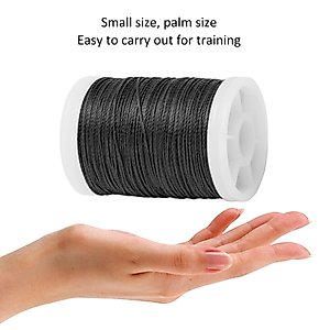 SUNGOOYUE Archery Bow String Serving Thread，Bowstring Serving Material，for Tying Peep Sight Nock Maintenance Accessory 110m(Black)
