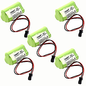 HQRP 5-Pack Emergency Exit Light Battery Compatible with Lithonia ELB-B001 EU2 LED Interstate ANIC1566 Unitech 0253799 Lowes 253799, Unitech 6200RP, LEDR-1, OSA230 Replacement