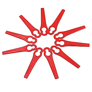 Garden 40pcs Grass Strimmer Plastic for Cordless Crop Replace Trim Tool Dckts781d2m1 (Red, One Size)