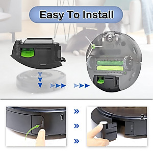 Coodss Dust bin Box Replacement for iRobot Roomba i3 i3+ i4 i4+ i6 i6+ i7 i7+ i8 i8+ E5 E6 E7 J7 Vacuum Cleaners Dust Bin Collector Parts with Automatic Dirt Disposal