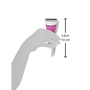 Remington WDF4821US Smooth & Silky Electric Shaver for Women, 3-Blade Cordless Foil Shaver and Bikini Trimmer for Wet or Dry Use, Pink