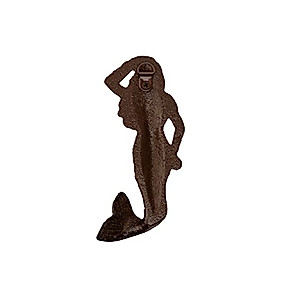 Cast Iron Mermaid Wall Hook