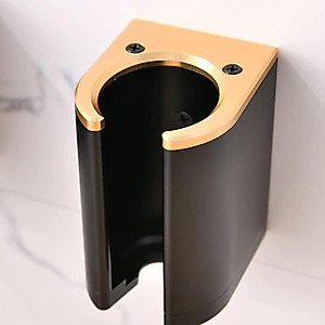 Luvitory Wall Mount Holder Compatible with Dyson Airstrait Straightener, Airwrap Styler Hair Curling Iron Barrels and Brushes, Metal Organizer Storage Rack, Curling Iron and Accessories Organizer Rack