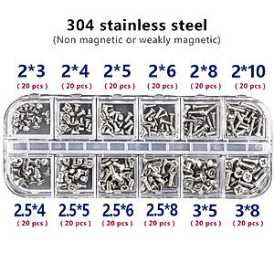 Xiedeai Tools Accessories Computer Screws Set - Desktop Laptop Notebook Boxed Screws Combination Kit Motherboard Universal Solid State Disk Electronic Small Screw M1.7-M3