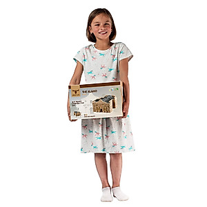 Wise Elk Toy Fort Alamo Construction Set, Real Plaster Bricks, Gypsum Reusable Building kit, 510 Pieces, Educational Gift (70491)