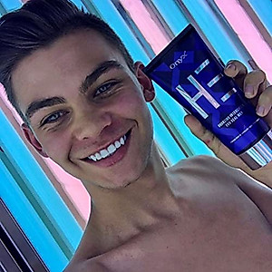 Onyx HE Tanning Bed Lotion for Men - Indoor Tanning Lotion Accelerator & Bronzer, Quick & Dark Tan, Men's Tanning Lotion with Skin Firming, Muscle Bronzing Complex & Moisturizing Formula