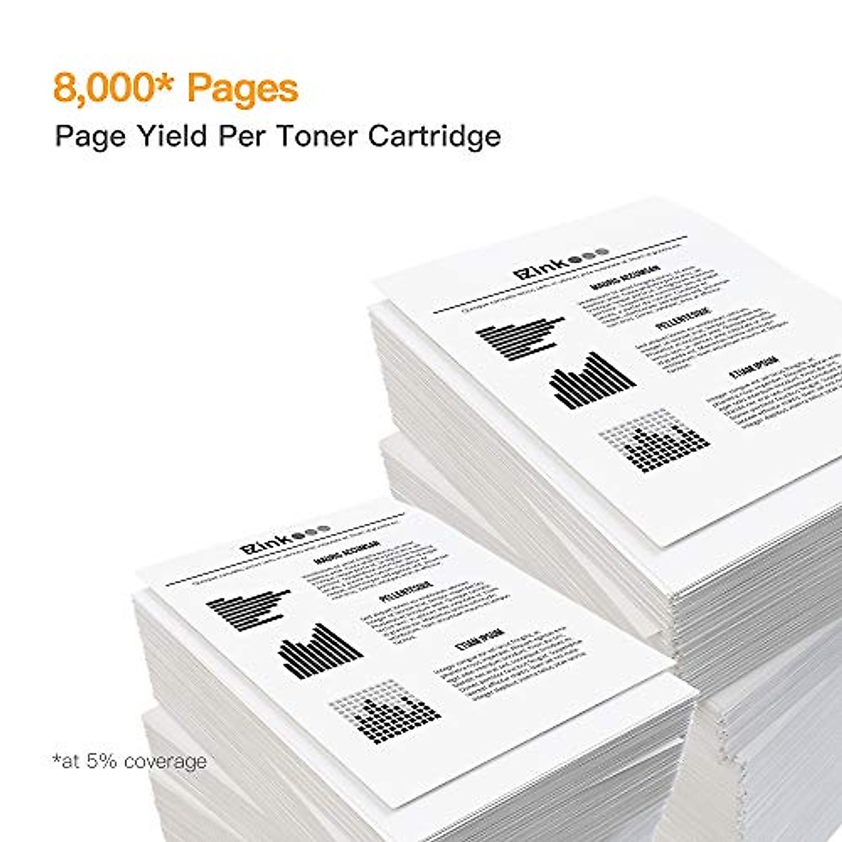E-Z Ink (TM) Compatible Toner Cartridge Replacement for Brother TN580 TN650 TN550 TN620 High Yield Compatible with HL-5370DW HL-5340D DCP-8060 DCP-8065DN HL-5240 HL-5250DN MFC-8660DN (Black, 2 Pack)