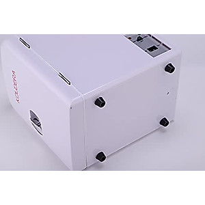 KOUDERA 4L Mini Portable Compact Personal Fridge Cooler and Warmer with AC DC Power, Small Refrigerator for Skincare, Breast Milk - Home and Travel- Gift - Freon-Free and Eco Friendly, White.