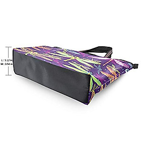 Zip Tote Bag Colorful Dragonfly Women's Handbags Shoulder Bags Satchel Purse