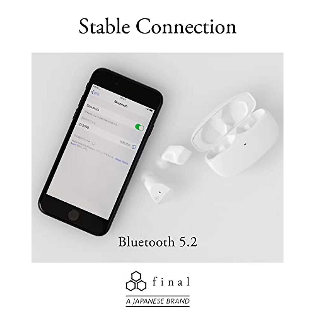 Final ZE3000 True Wireless Earbuds, Hi-Fi Sound Quality, Maximum 35 Hours Music Playback, IPX4, aptX Adaptive, Touch Sensor, Support Lossless Music Format, Designed in Japan (White)