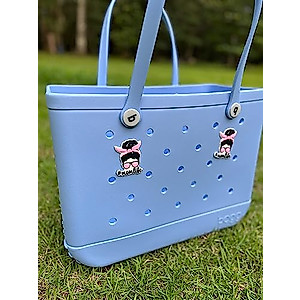 Rawstrom MOMLIFE Charm for Bogg Bag, Beach Tote Charm, Bogg Bag Charms Accessories,Decorative Bogg Bits for Bogg bag,Beach Tote Bag Rubber Beach Bag, Bogg bag accessories,