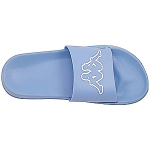 Kappa Unisex Slide Sport Sandal, L Blue White, 9 Narrow US Men