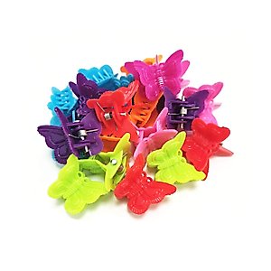 Hair Clips,20 Pieces Butterfly Hair Clips for Women,8 Colors Mini Butterfly Hair Clips,Christmas Gifts for Girls,Hair Accessories for Women,Mom,Girls,Home