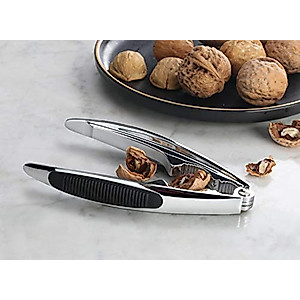 New Star Foodservice 27969 Die Cast Zinc Alloy Lobster Nutcracker Seafood Cracker with Soft Rubber Grips, 6", Silver