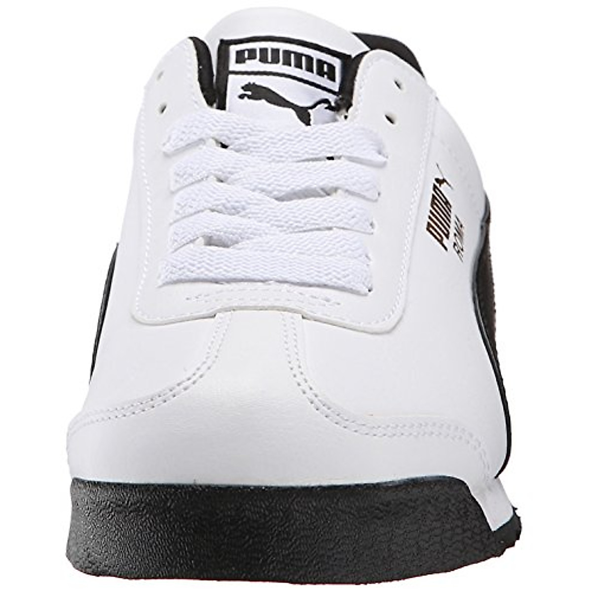 PUMA Men's ROMA BASIC Sneaker, white-black, 10.5