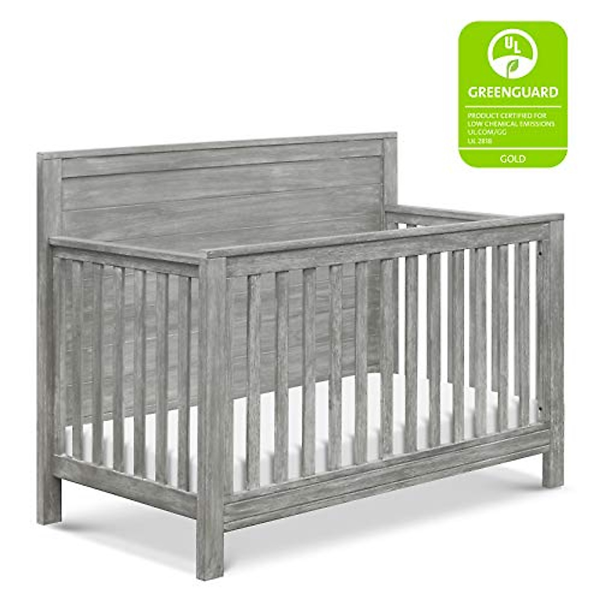 DaVinci Fairway 4-in-1 Convertible Crib in Cottage Grey, Greenguard Gold Certified