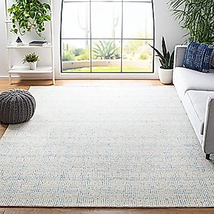 SAFAVIEH Abstract Collection 8' x 10' Ivory/Beige ABT656A Handmade Premium Wool Area Rug