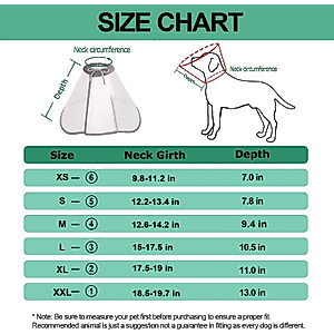Supet Dog Cone Collar for Large Dogs, E Collar Cone for Dogs After Surgery, Adjustable Dog Head Cone to Stop Licking, Comfortable Pet Recovery Collar, Elizabethan Collar, Dog Surgery Cone (XL)