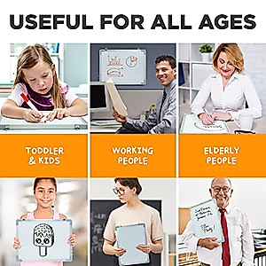 Small White Board Dry Erase - 12x16 Whiteboard for Wall, Double Sided Whiteboard, Small Dry Erase Board for Wall, White Board Dry Erase for Wall, White Boards for Students, Magnetic Whiteboard