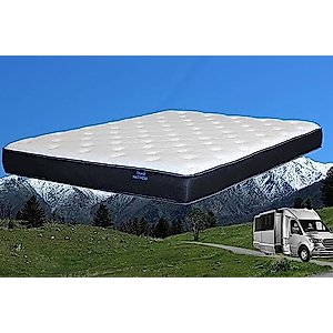 Triad Lite 6 inch RV Mattress Cool Gel Foam, Glacier Cooling Stretch Cover, Firm Support, Made in The USA (66x80)