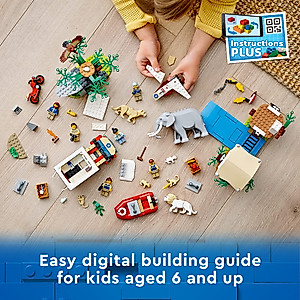 LEGO City Wildlife Rescue Camp 60307 Building Kit; Animal Playset; Top Toy for Kids Aged 6 and Up; New 2021 (503 Pieces)