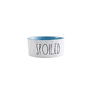 FUUIE Bowls for Food and Water Large Capacity Cat Ceramic Bowl Big Dog Food Water Feeder Pet Drink Eat Feeding Accessories Puppy Kitten Dish Bowls (Color : Blue)