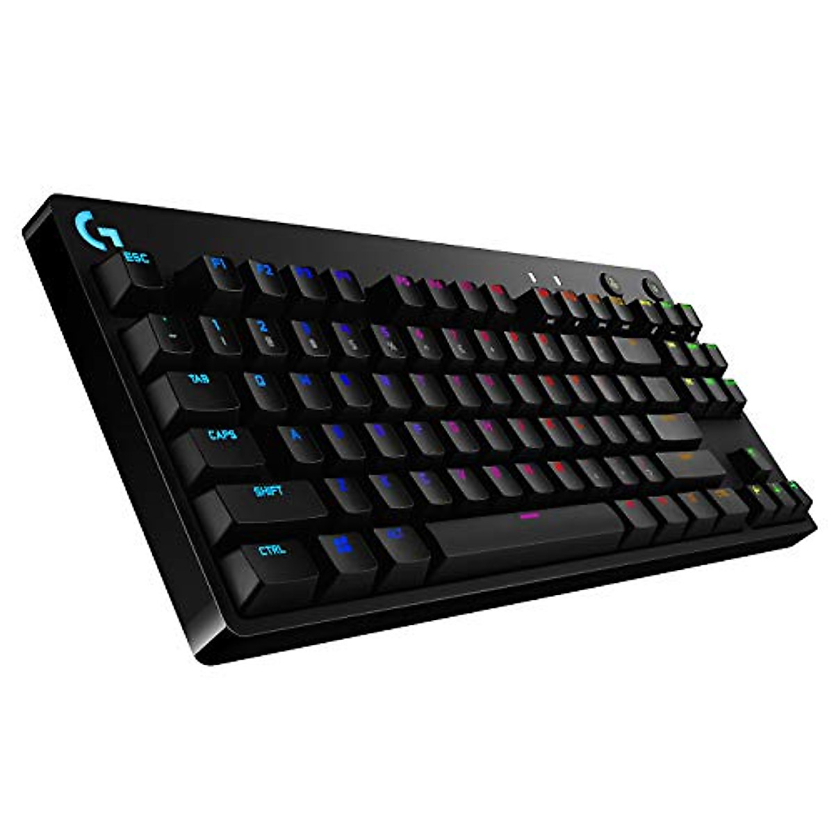 Logitech G Pro Mechanical Gaming Keyboard Qwertz, Ultraportable Design Without Numeric Keypad, Removable Micro USB Cable, Backlit Keys, Black