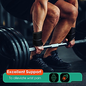 Dizywiee 2-Pack Wrist Compression Strap, Wrist Brace Sport Wrist Support for Fitness, Weightlifting, Tendonitis, Carpal Tunnel Arthritis, Pain Relief-Wear Anywhere Adjustable