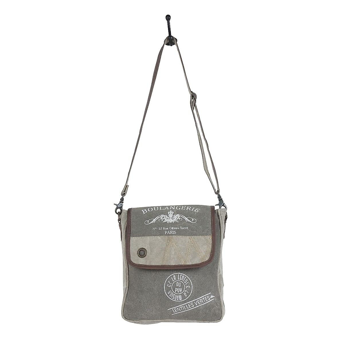 Myra Bag Gray Lacuna Shoulder Bag S-4753