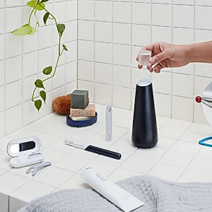 Quip Refillable Mouthwash Starter Kit, 4X Concentrate, Alcohol-Free, Kills Bad Breath Germs, Helps Prevent Cavities, Mint - Slate Metal, 1, 4.0 Fl Oz (920-00117)