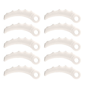 10Pcs Lawn Trimmer Plastic Blades for Knives 198426-9 198383-1 DUR368AZ DUR369AZ DUR368LZ Cutter Head 255mm Cordless Grass Strimmer Replacement Parts