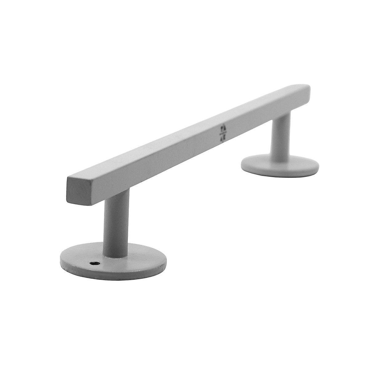 Teak Tuning Straight, Square Fingerboard Rail, 10" - Custom Designed Premium Solid Steel, Matte Powder Coated Finish in Cobalt Blue - Superior Non-Slip Foam Feet