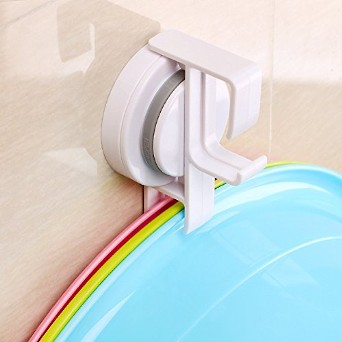 GGGarden Traceless Suction Cups Bath Rack Tray Wash Basin Hook Face Frame Tray Clamp