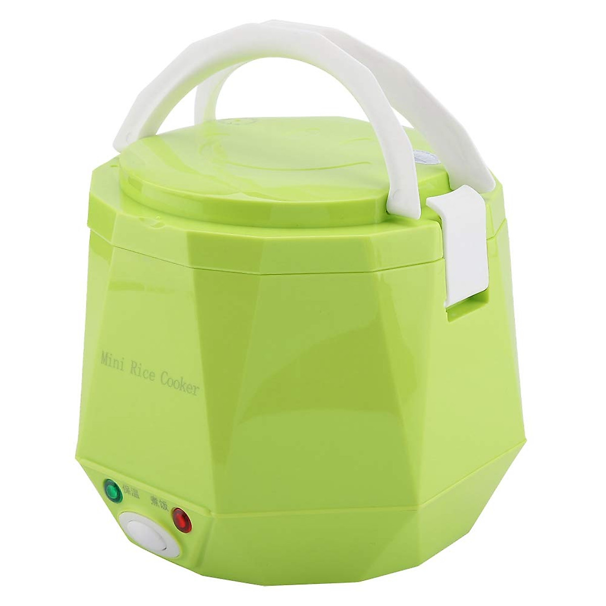 Electric Rice Cooker，Portable Electric Car Truck Food Steamer，Mini Travel Rice Cooker， 12V 100W 1.3 L Portable Meal Heater Food Warmer(Green)