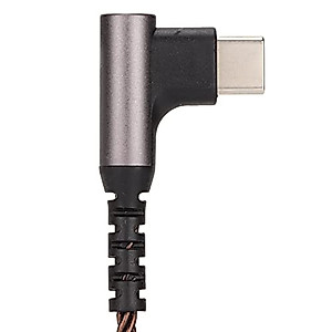 Eulbevoli Earphone Upgrade Cable, HiFi Headphone Wire OFC Core Wire Control Tensile with Mic for E50 for LS300 for ATH